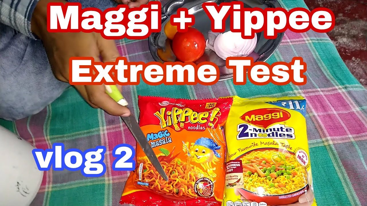 Maggi + Yippee Extreme Test Vlog 2 | StudioMK - YouTube