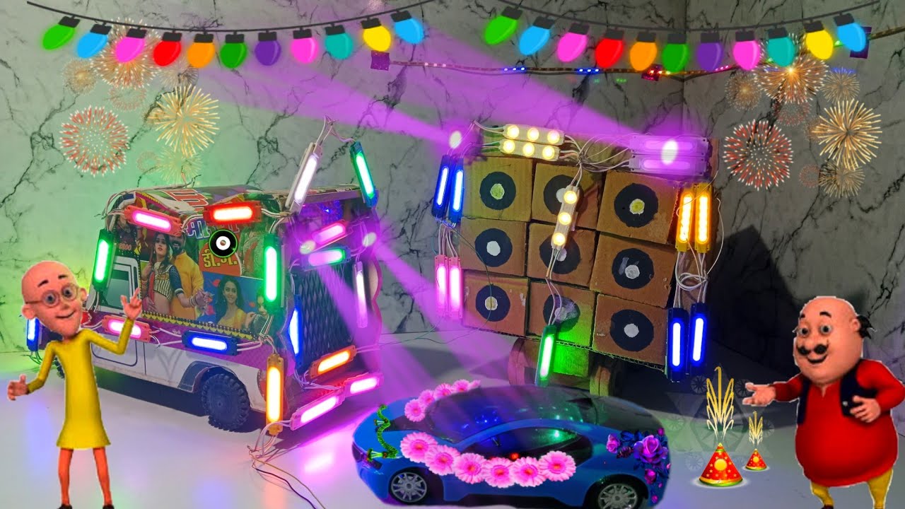 Diy Mini Dj Truck At-home Big dj loading Dj project kese banaye Dj gadi ...