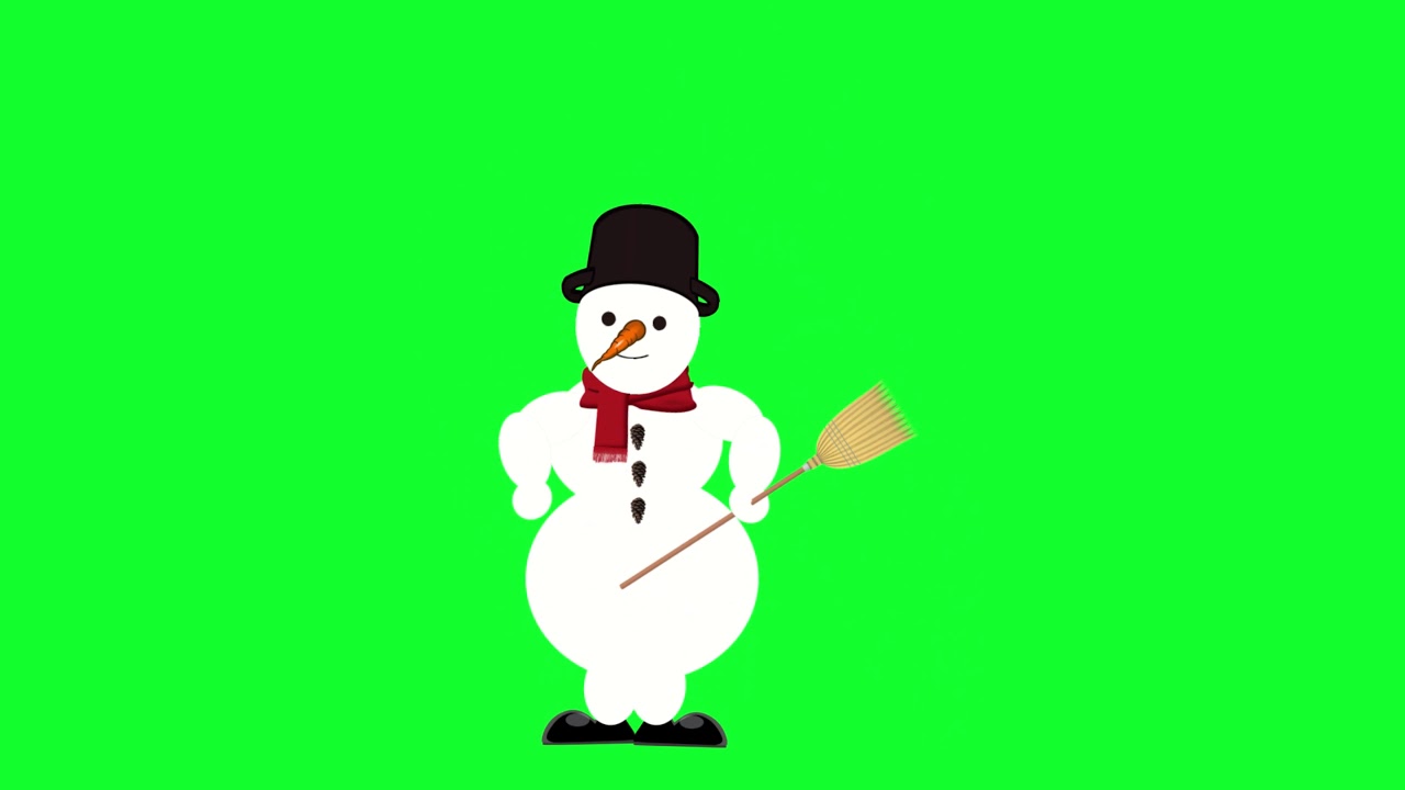Snowman Moving Animation Greenscreen | No Copyright Videos - YouTube