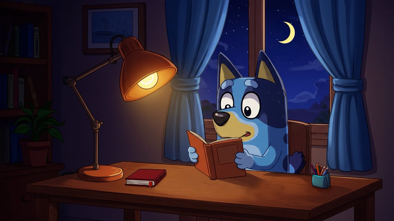 Bluey’s Late Night Chill 📚 Gentle Lofi for Study & Relax 🌙 Soothing ...
