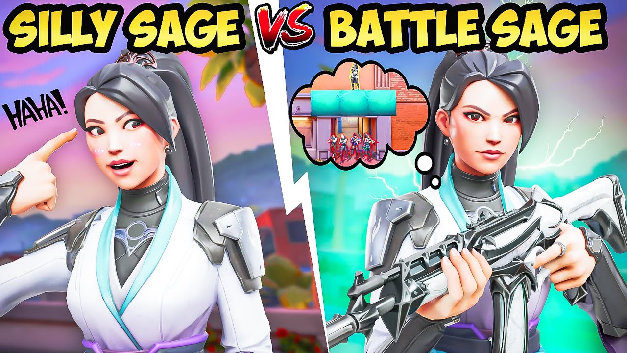 Valorant Funny Moments Battle Sage vs Silly Sage - YouTube