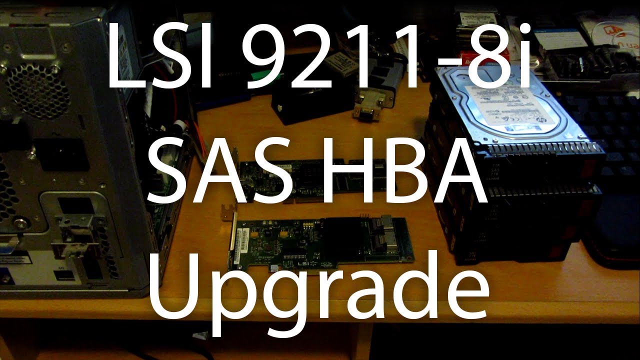 HPE Microserver G8 - LSI 9211-8i HBA Upgrade - YouTube