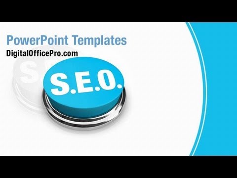 SEO Button PowerPoint Template Backgrounds - DigitalOfficePro #03497W ...