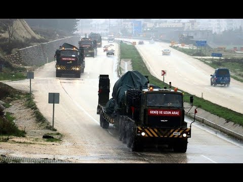 Türk bayraklı mühimmat konvoyu! Suriye sınırına giderken görüntülendi
