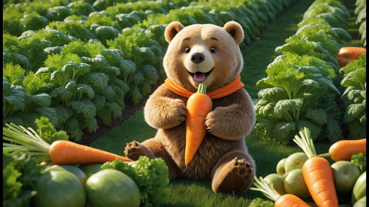 Veggie Bear Yes Yes Veggies | Healthy Eating Song for Kids | Fun Veggie ...