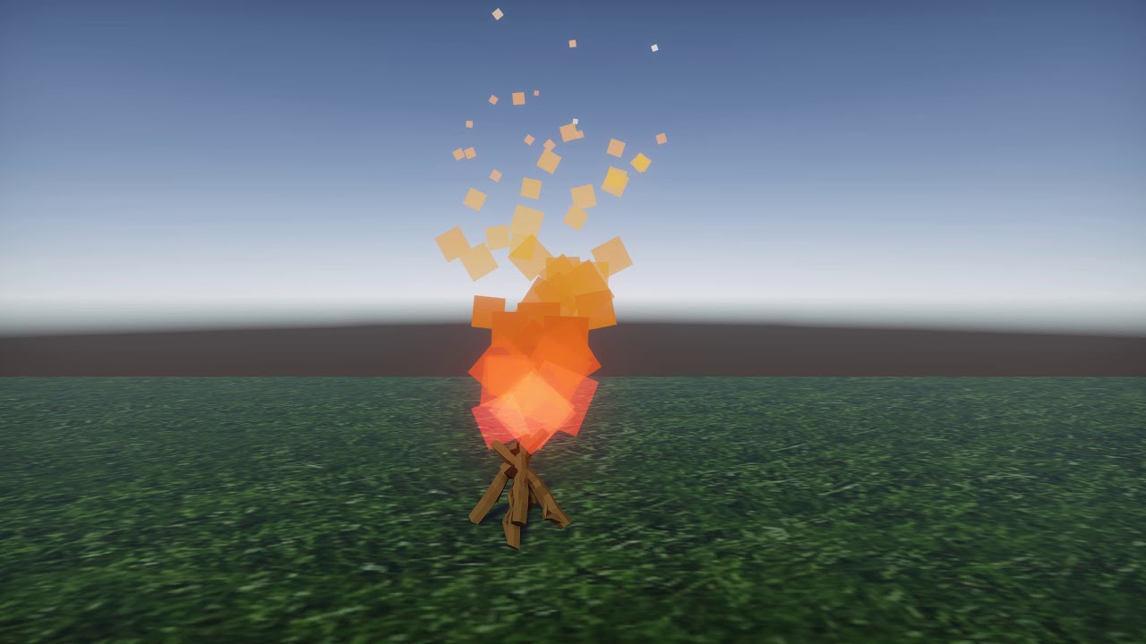 Low Poly Fire Animation - YouTube