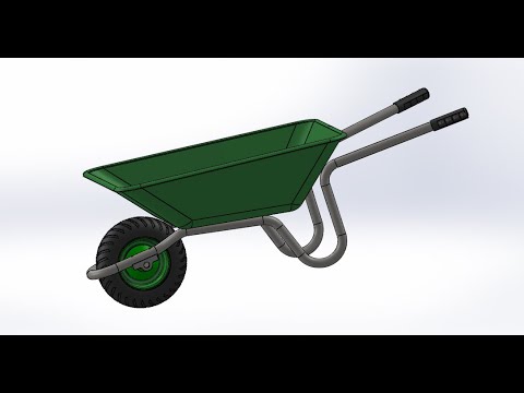 Design and assembly of a wheelbarrow | Solidworks tutorial - YouTube
