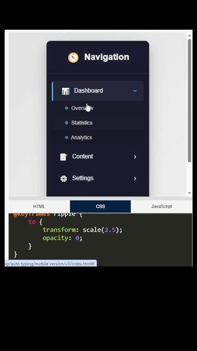 CSS Magic! Building a Sleek Vertical Menu (HTML, CSS, JS) - YouTube