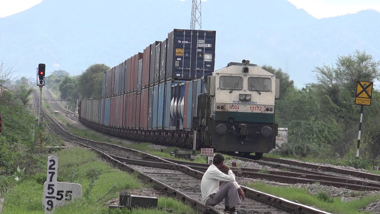First Ever Showcase Of Tallest Train Of Indian Railways Double Stack Container In 4K first-ever-showcase-of-tallest-train-of-indian-railways-double-stack-container-in-4k