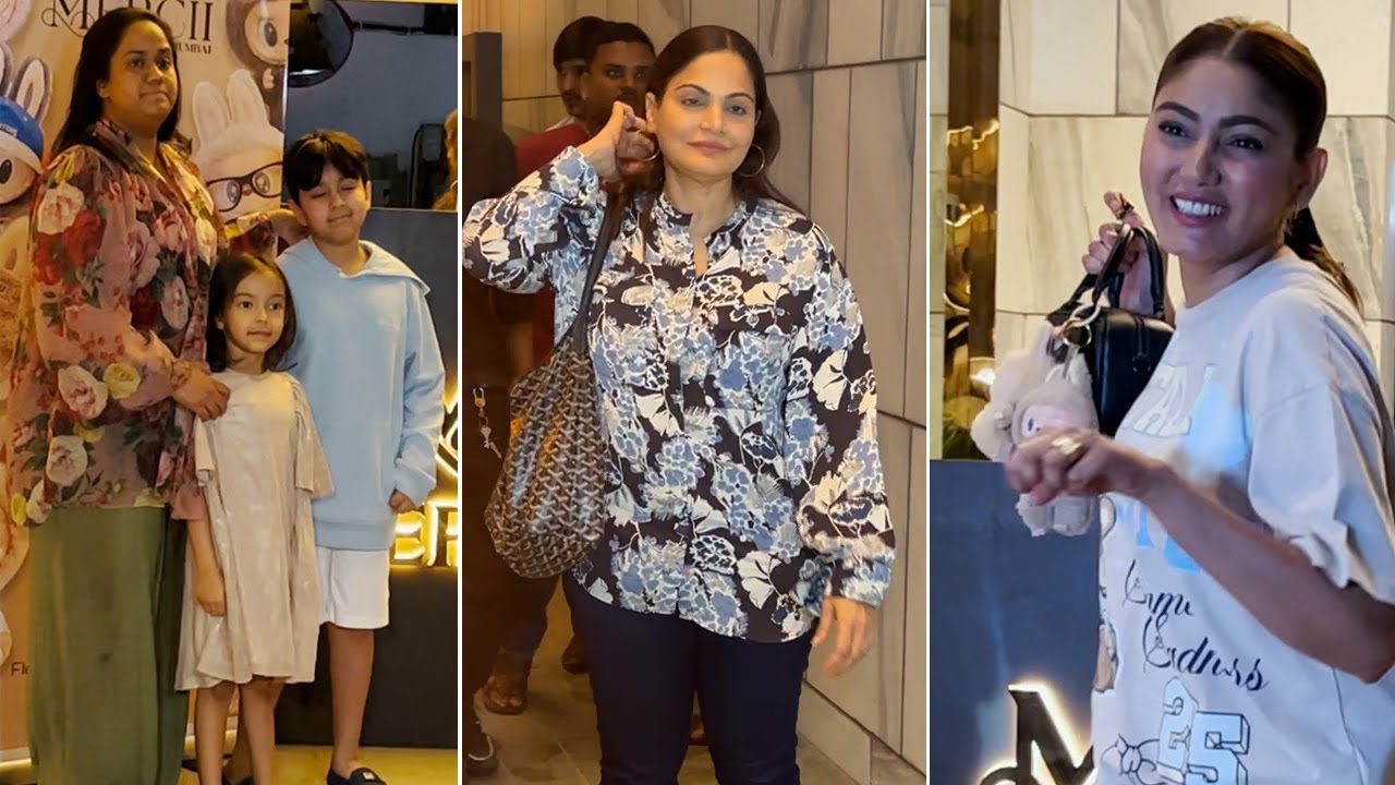 Arpita Khan With Her Kids,Alvira Khan,Sana Makbul,Tara Bhanushal ...
