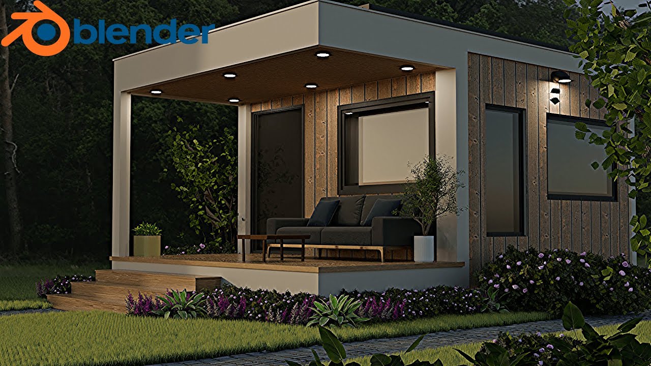 Miniature Smart House 2 Made in Blender | Timelapse - YouTube