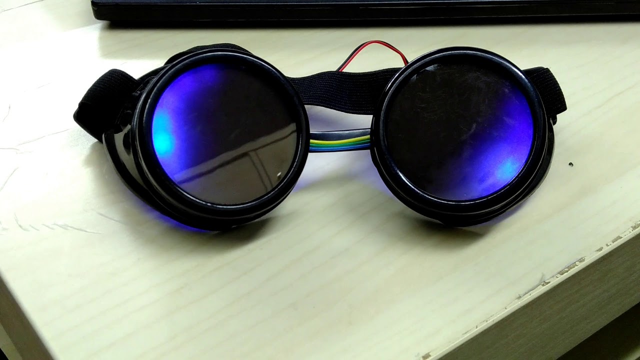 Neopixel Goggles - Double Scanner - YouTube