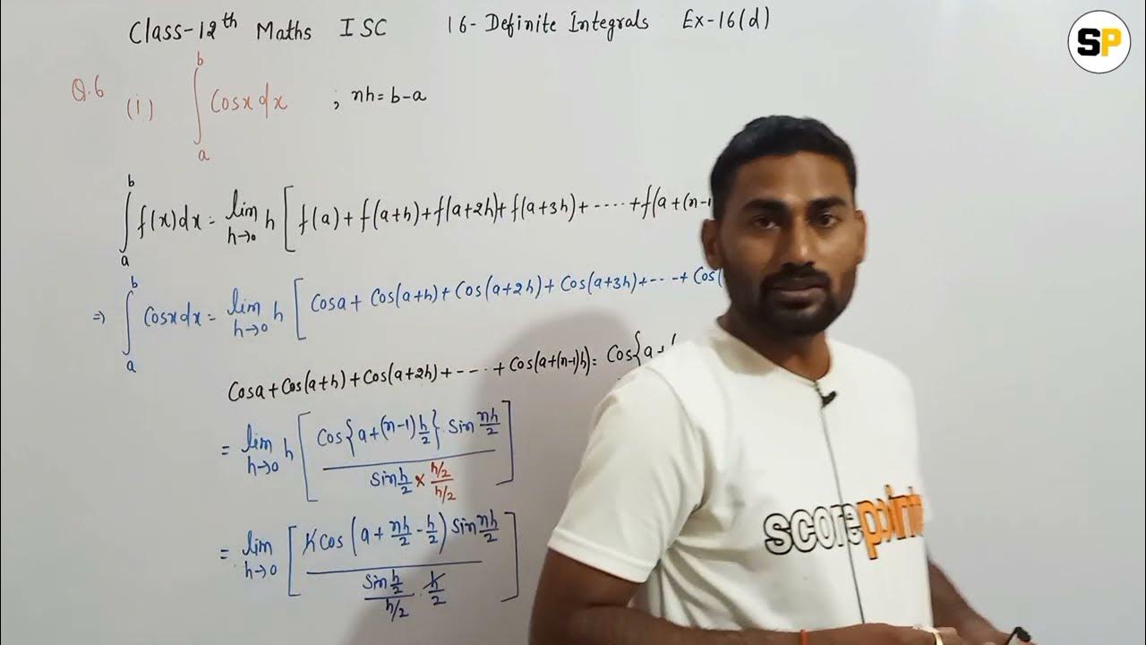 Class 12 Maths | Definite Integrals | Limit of a Sum | Integration | Chapter 16 | Ex-16(d) Q6 ...