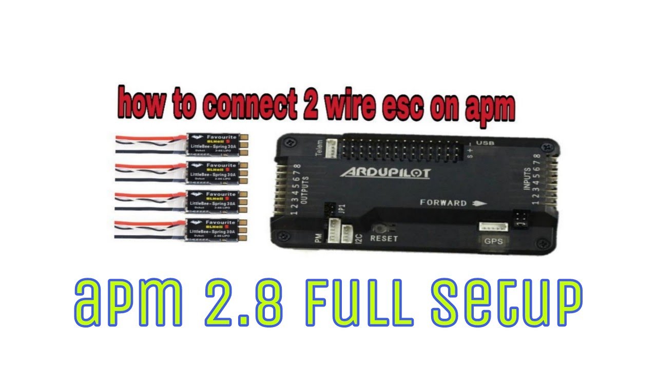 how to install blheli 30a 2 wire esc on apm 2.8 flight controller/2 ...