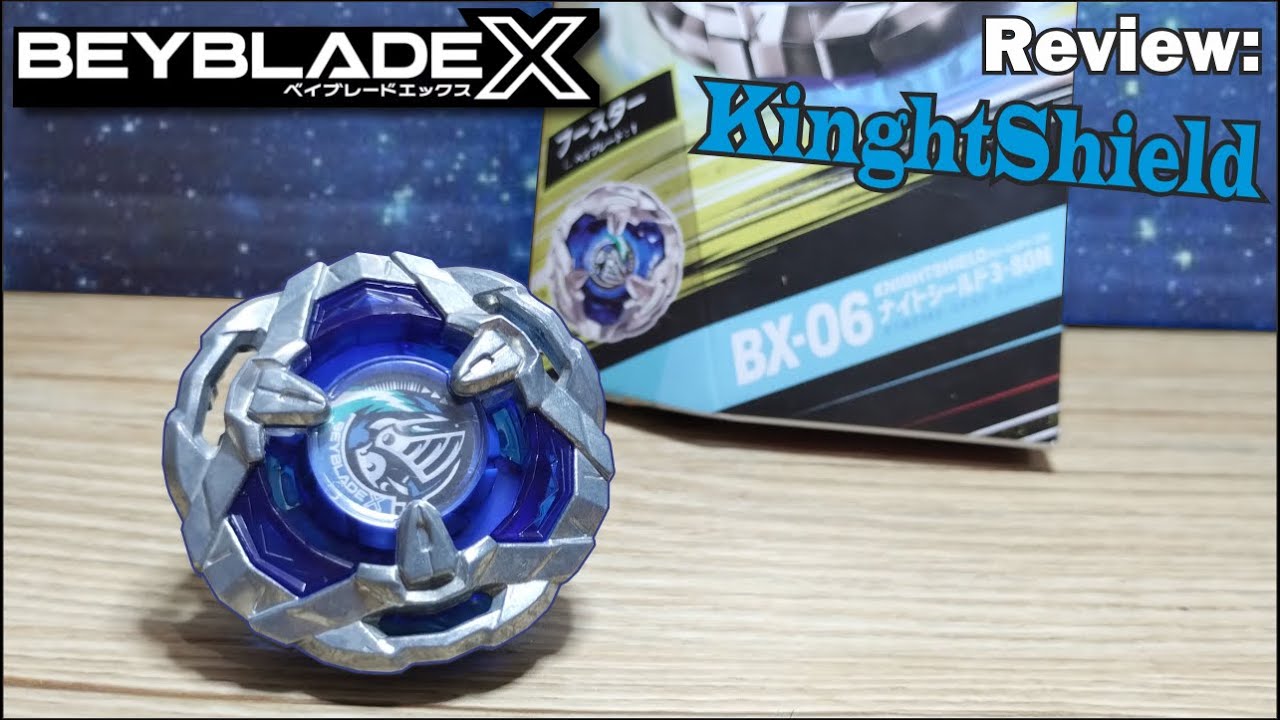 Review de beyblade X: knightshield azul - YouTube