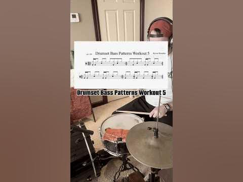 Drumset Bass Patterns Workout 5 #music #drums #musician #drumming # ...