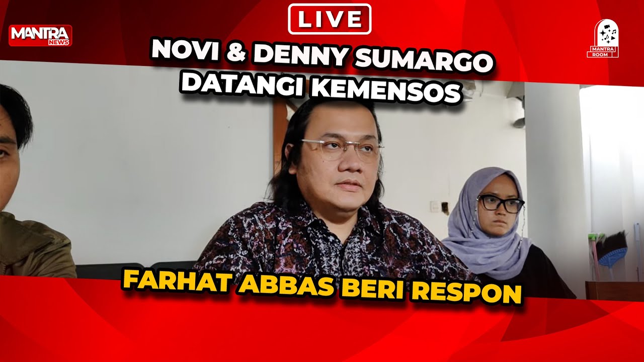 LIVE!! FARHAT ABBAS TANGGAPI KEDATANGAN NOVI DAN DENNY SUMARGO KE ...