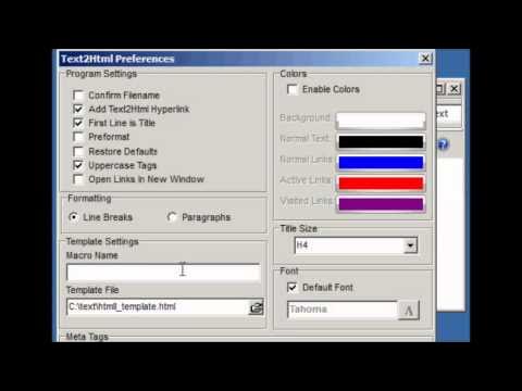 Text2Html - Plain Text to HTML Converter Software for Windows - YouTube