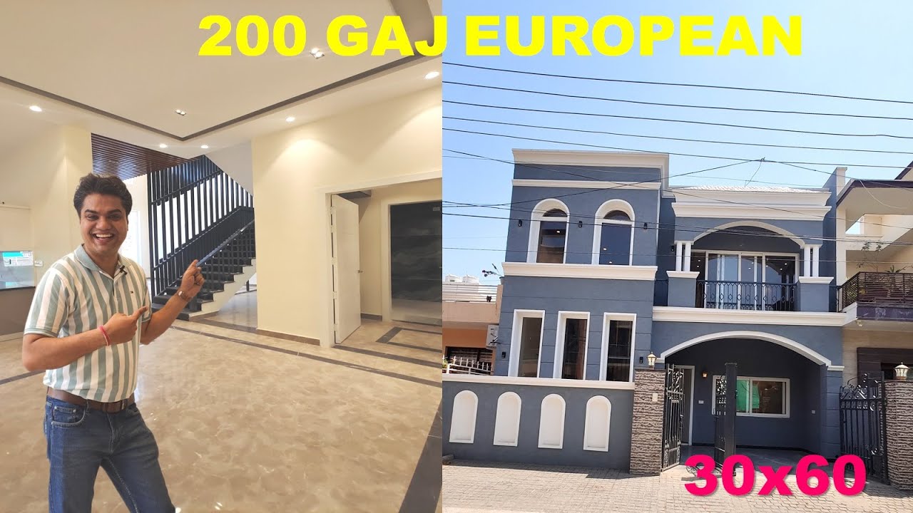 200 gaj European style house plans | 200 Gaj House Design In India ...