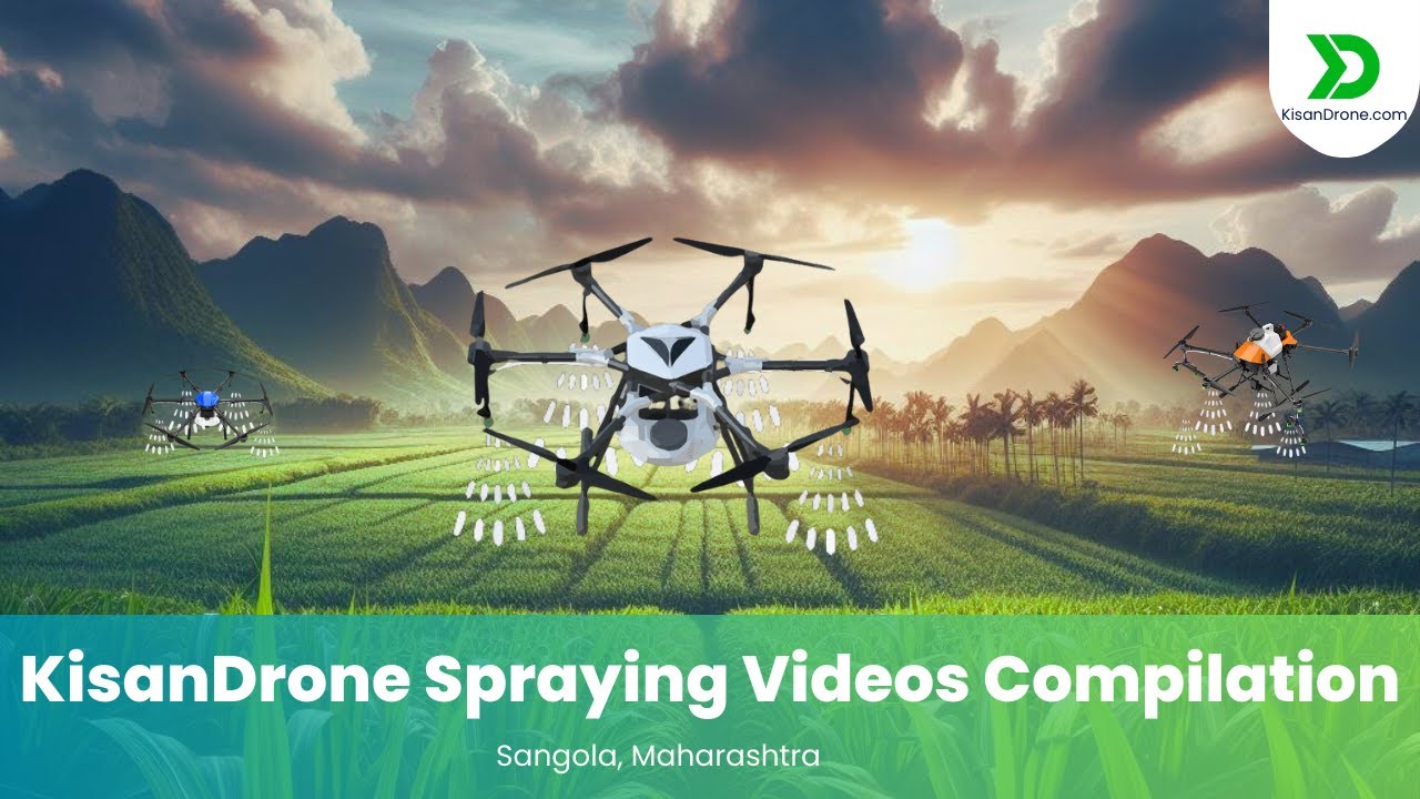 Kisan Drone | Agriculture Drone #introduction | Spraying Drone #kisandrone - YouTube