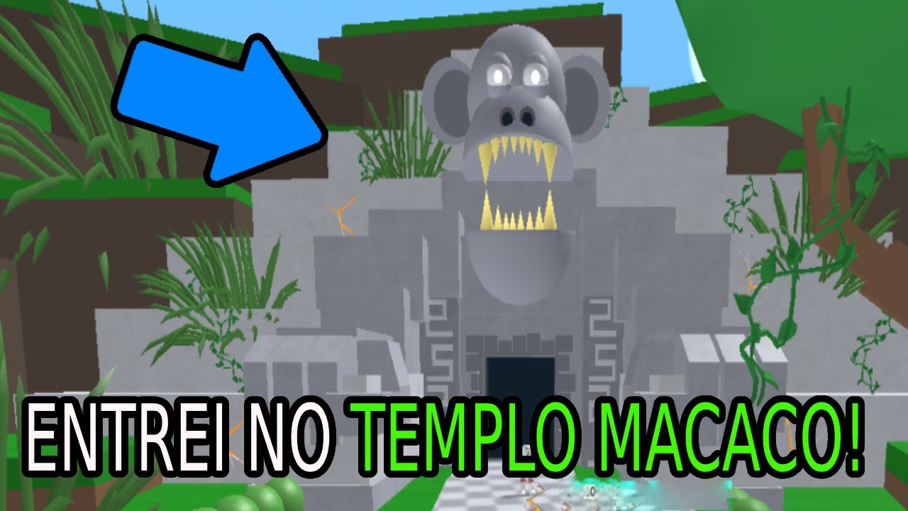 ENTREI EM UM TEMPLO MACACO COM VÁRIAS ARMADILHAS - ROBLOX - YouTube