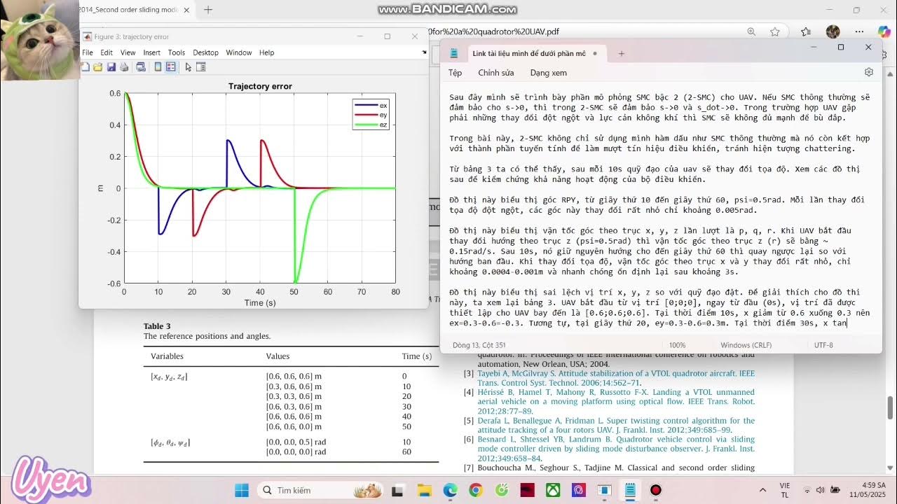 [MATLAB/Simulink] Điều khiển trượt (SMC) và điều khiển trượt bậc 2 (2-SMC) cho UAV - YouTube