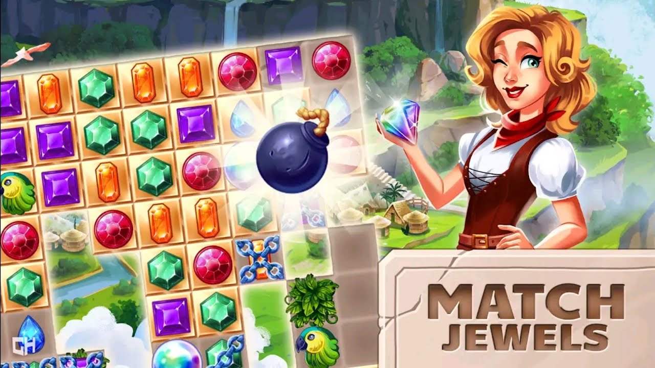 Jewel Quest Match 3 Adventure - GameHouse LLC - Gameplay - YouTube