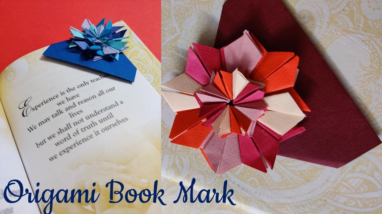 Easy Origami Flower Bookmark Easy DIY Bookmark Paper Crafts How To easy-origami-flower-bookmark-easy-diy-bookmark-paper-crafts-how-to