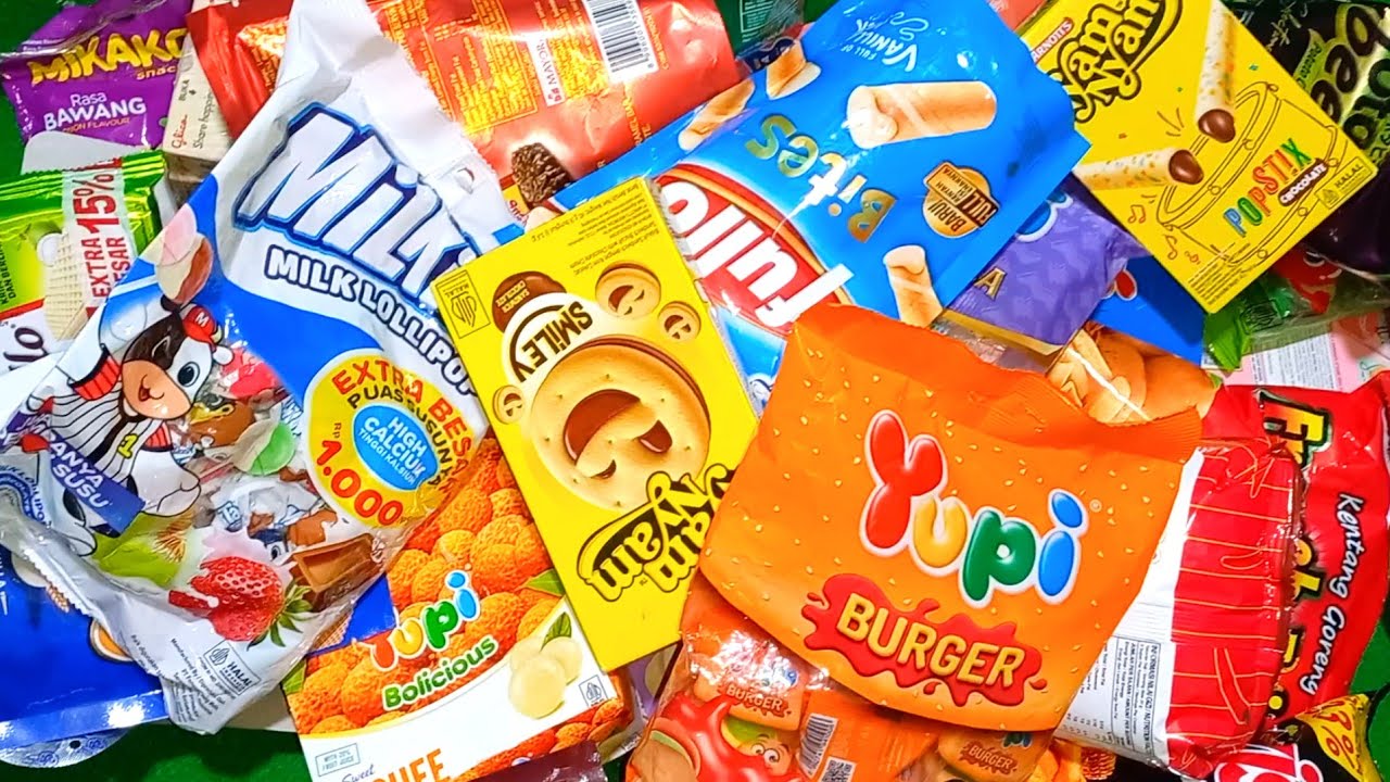 jajan snack enak permen karet lollipop fullo nyamnyam mikako briko pota ...