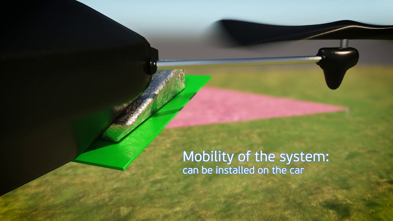 Wireless energy transmission for UAV - YouTube