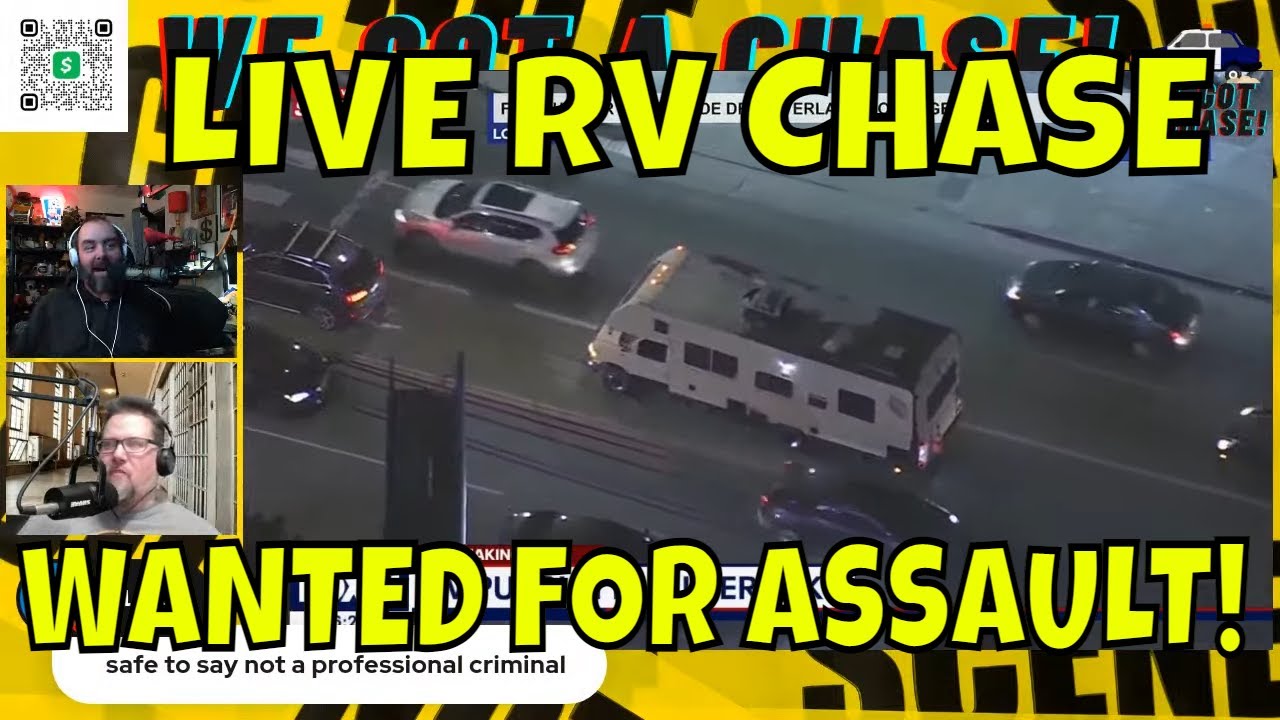 LIVE RV POLICE CHASE NOW IN LA - YouTube