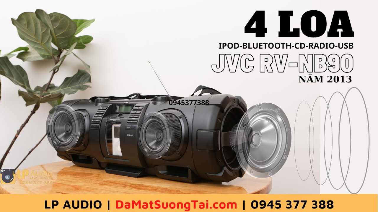 TRÙM CUỐI TRỐNG CƠM bombox JVC RV-NB90 giá 8t || LP AUDIO - YouTube