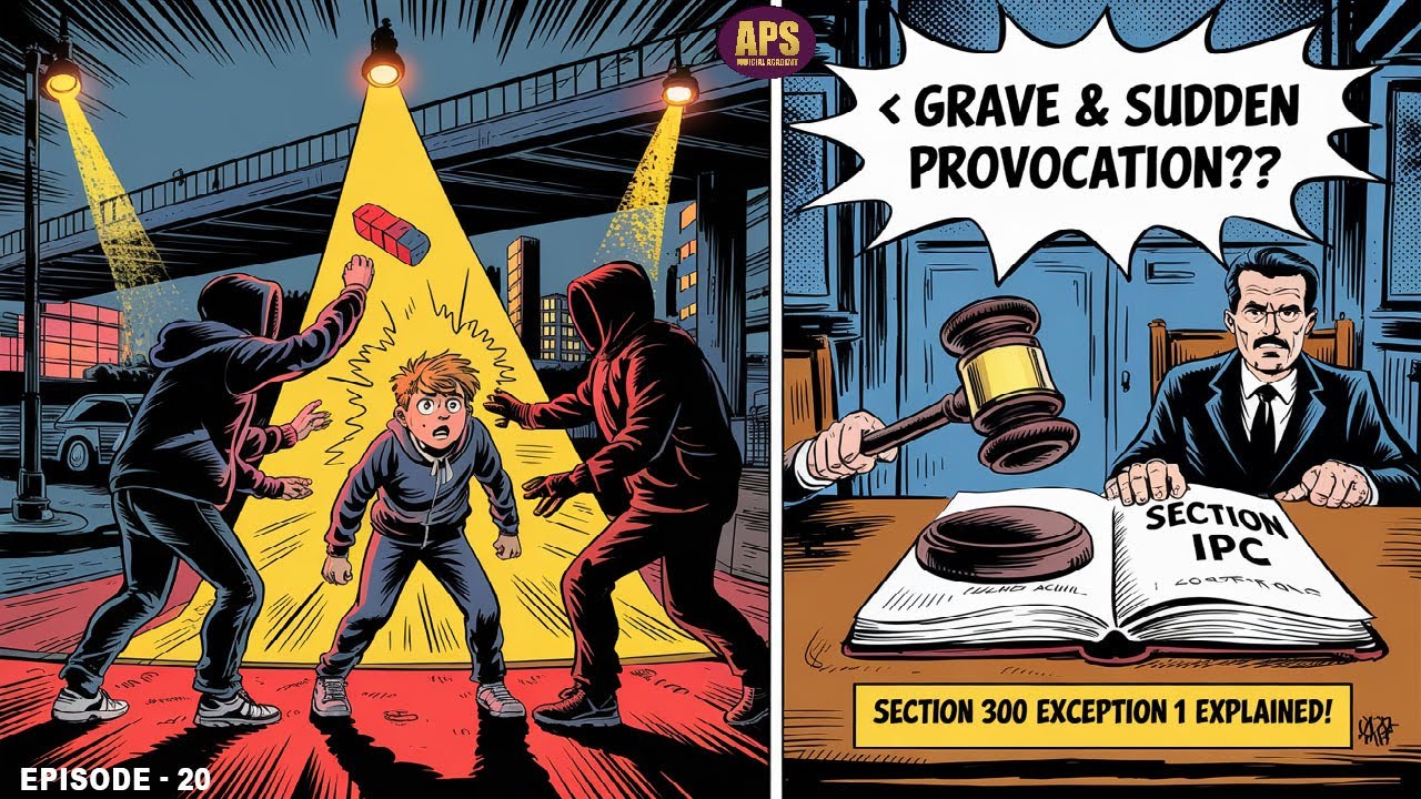 Grave & Sudden Provocation| Section 300 Exception 1 Explained! - YouTube