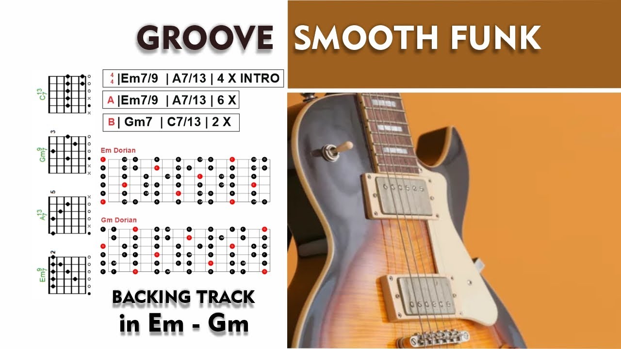 GROOVE SMOOTH FUNK - BACKING TRACK IN Em - Gm - YouTube