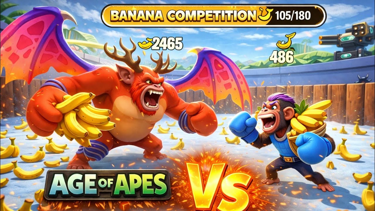 Age Of Apes: 500 Banana Eats Competition 🍌🍌 - YouTube