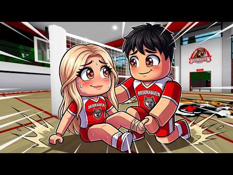 I GOT INJURED IN A VOLLEYBALL MATCH! | roblox brookhaven 🏡rp