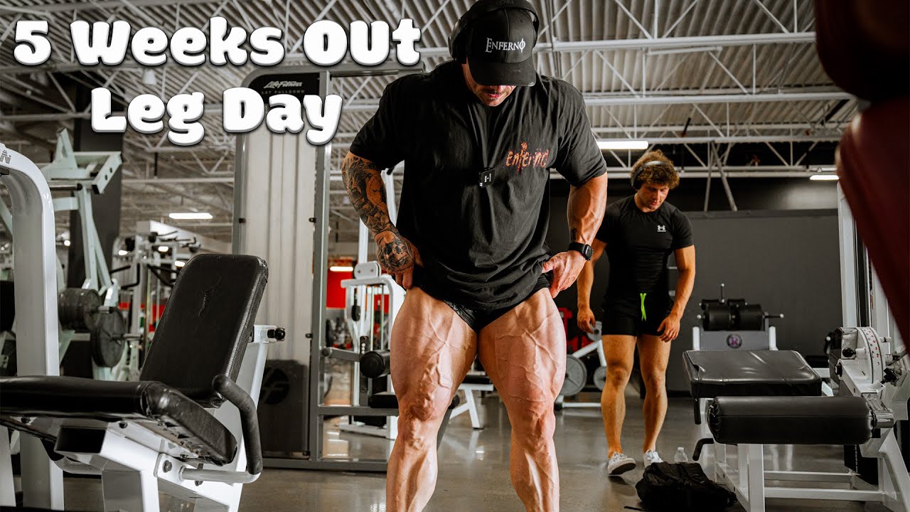 LEG WORKOUT | 5 Weeks out - Prep Series | Ep.11 - YouTube