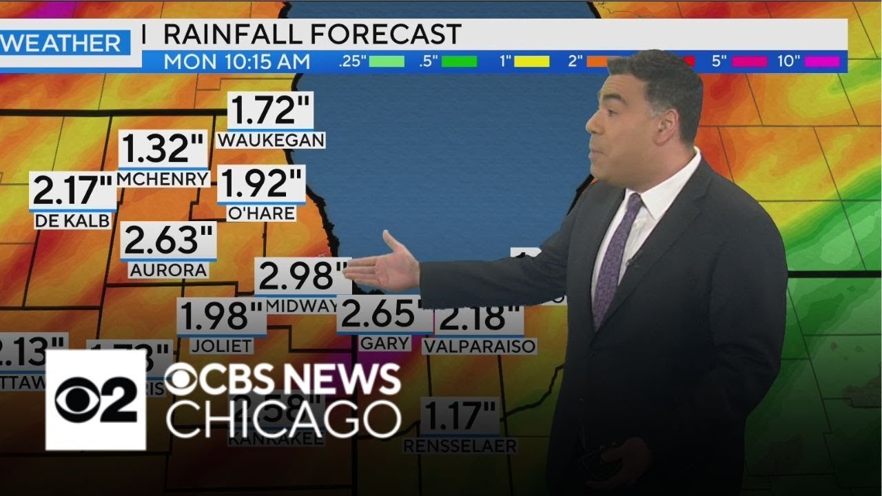 Rain rolls throughout the weekend in Chicago - YouTube