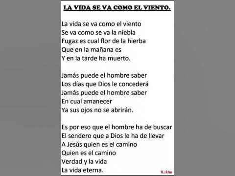 La Vida Se Va Como El Viento. - YouTube