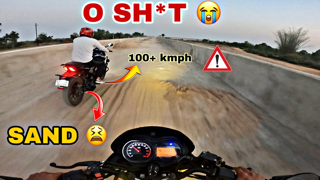 BIKE SLIP ho gayi HIGH SPEED pe😨 || DOMINAR vs PLATINA || #dominar ...