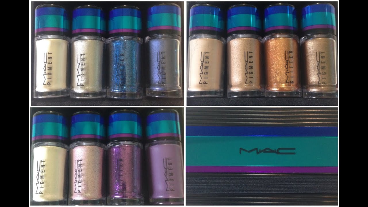 MAC Irresistibly Charming Holiday Pigment Sets!!! - YouTube