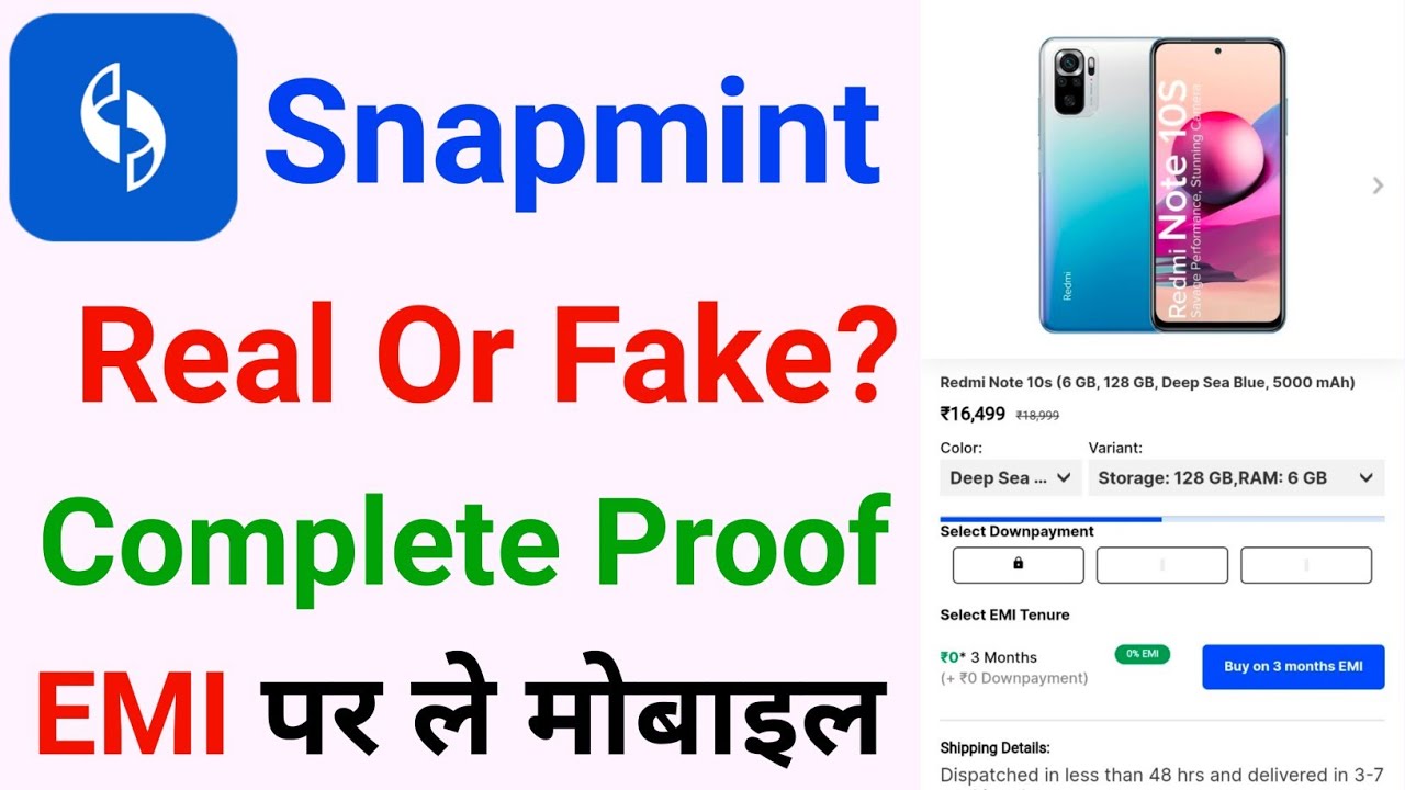 snapmint se mobile kaise kharide | snapmint Real or Fack | snapmint app ...