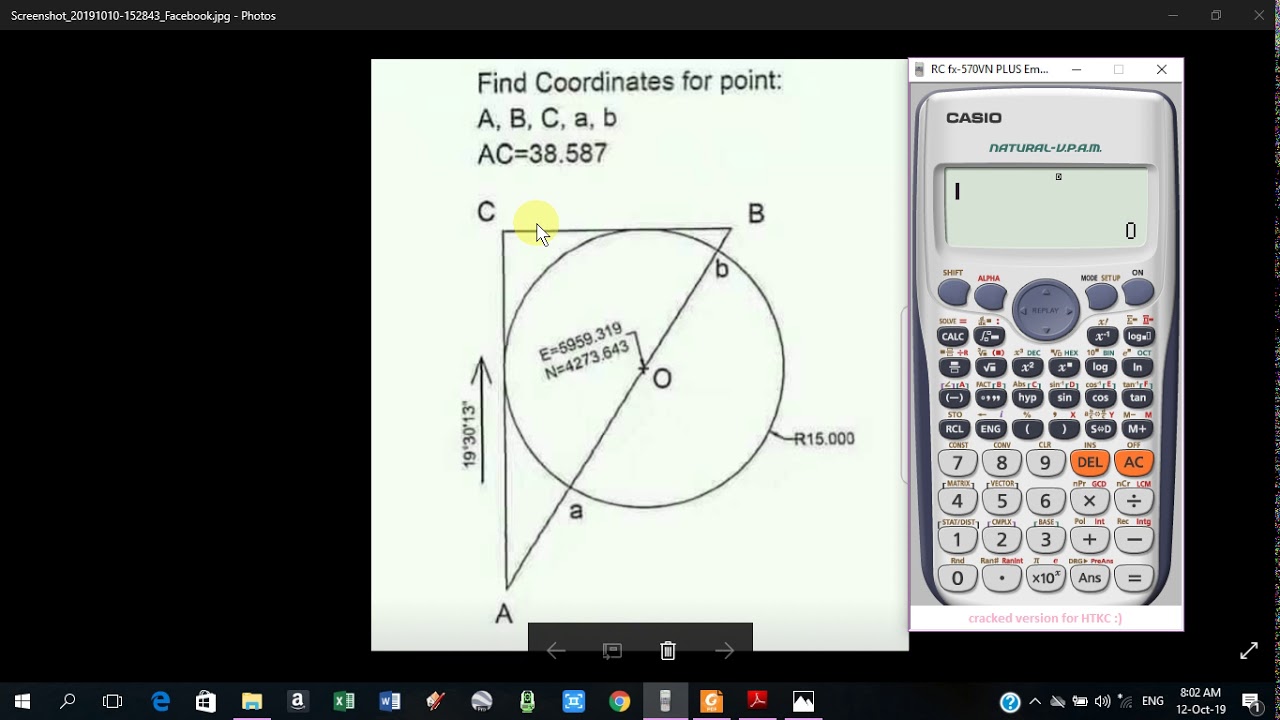 Coordinates calculation of triangle - YouTube