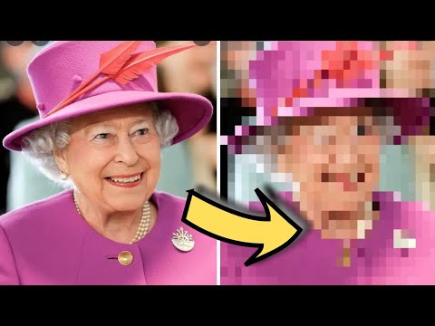 how to draw queen elizabeth step by step - YouTube