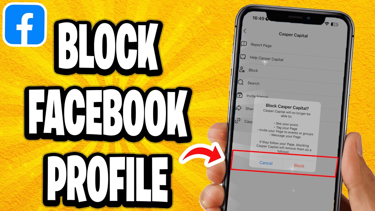 How To Block Facebook Profile - YouTube