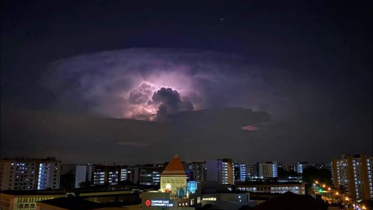 Anvil cloud lightning | thunder storm | nature views - YouTube