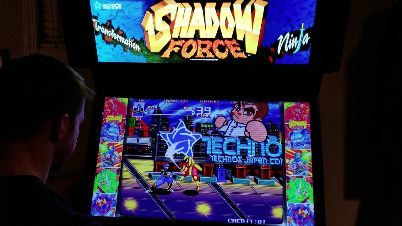 Shadow Force Arcade Cabinet MAME Playthrough w/ Hypermarquee - YouTube