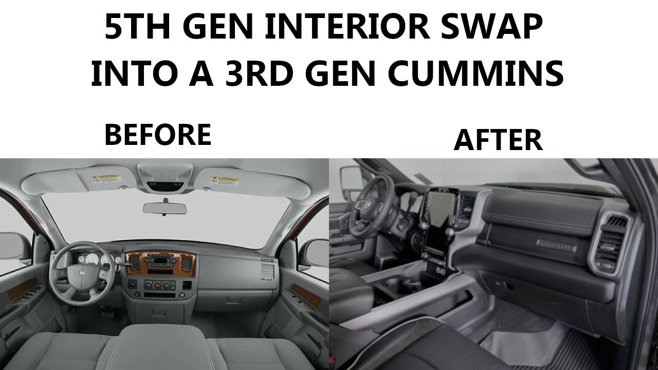 5th gen Laramie interior swap into a 3rd gen ram - YouTube