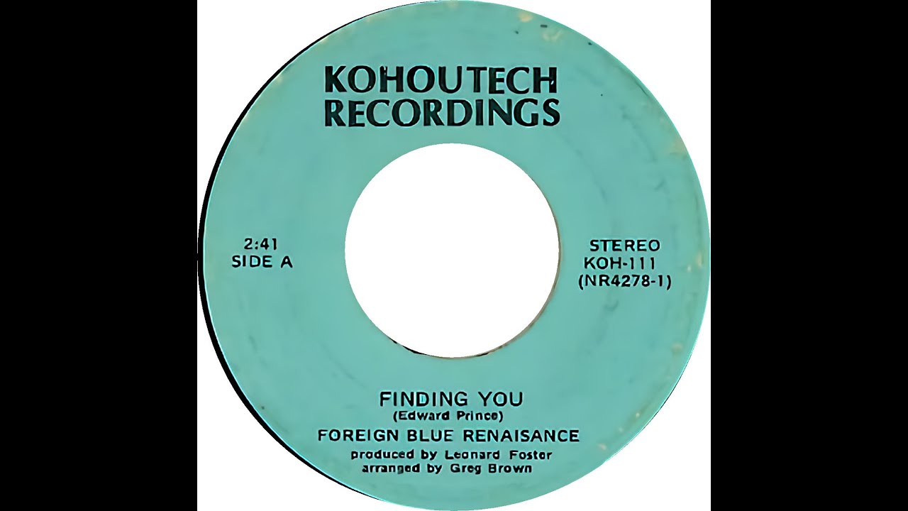 FOREIGN BLUE RENAISANCE FINDING YOU - YouTube