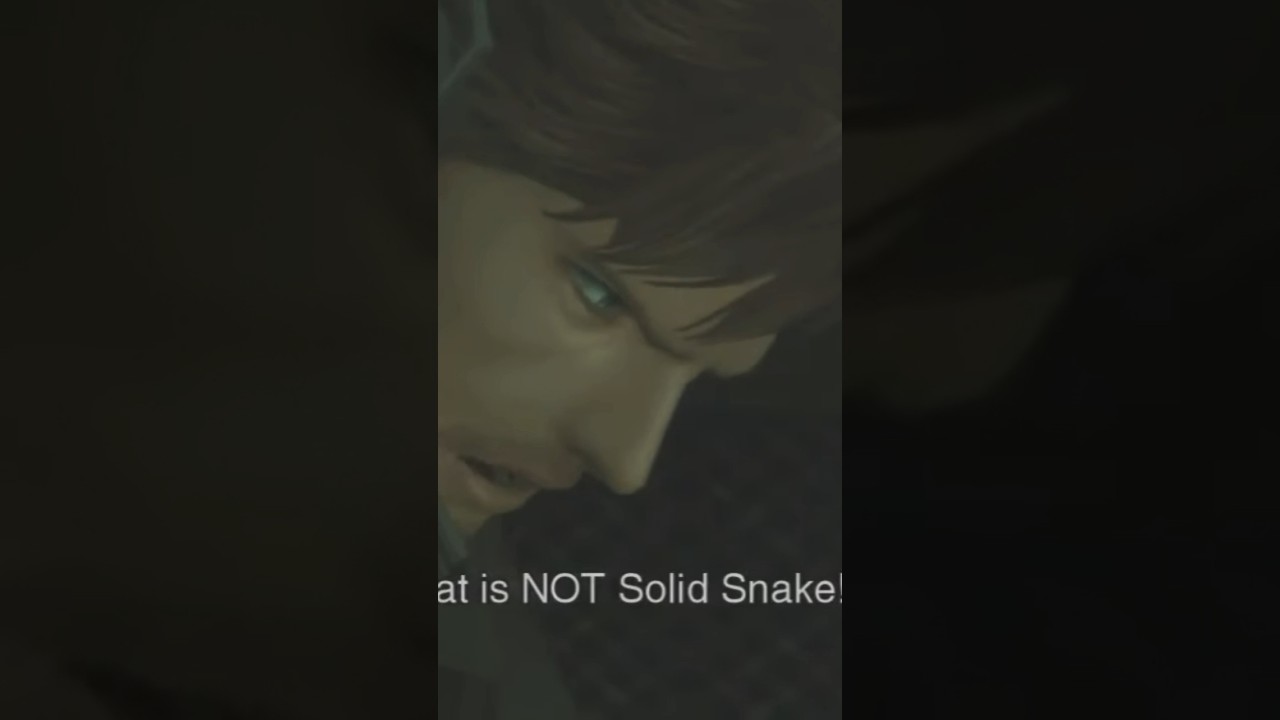 NO! that is NOT Solid Snake! #metalgearsolid - YouTube